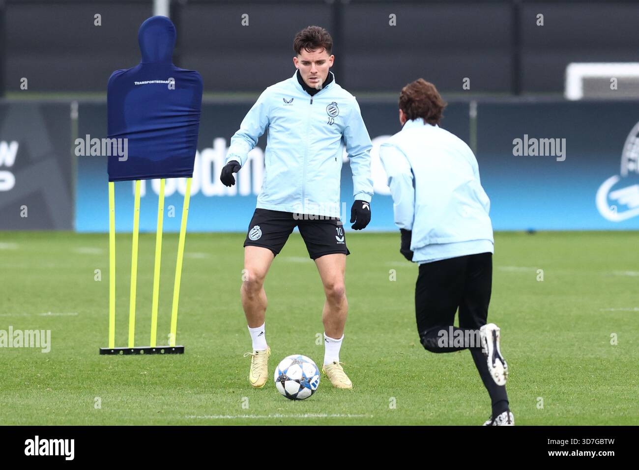 Club's Hugo Vetlesen pictured during a training session of Belgian ...