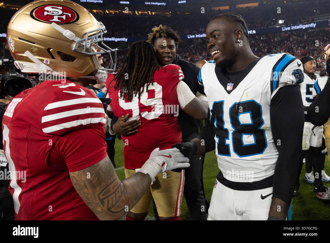Nov 24, 2025; Santa Clara, California, USA; San Francisco 49ers wide ...