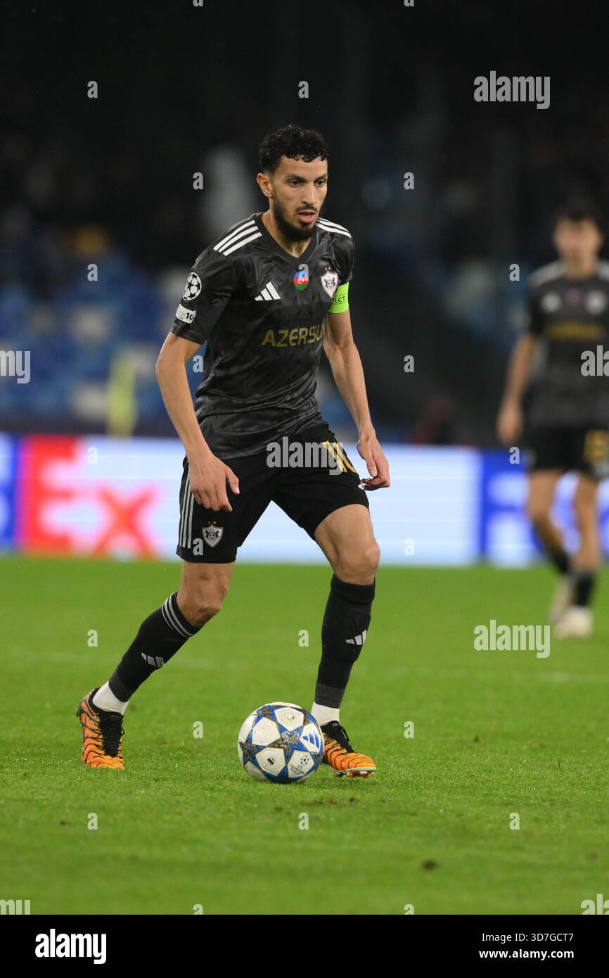 Diego Armando Maradona Stadium, Naples, Italy - Abdellah Zoubir of ...