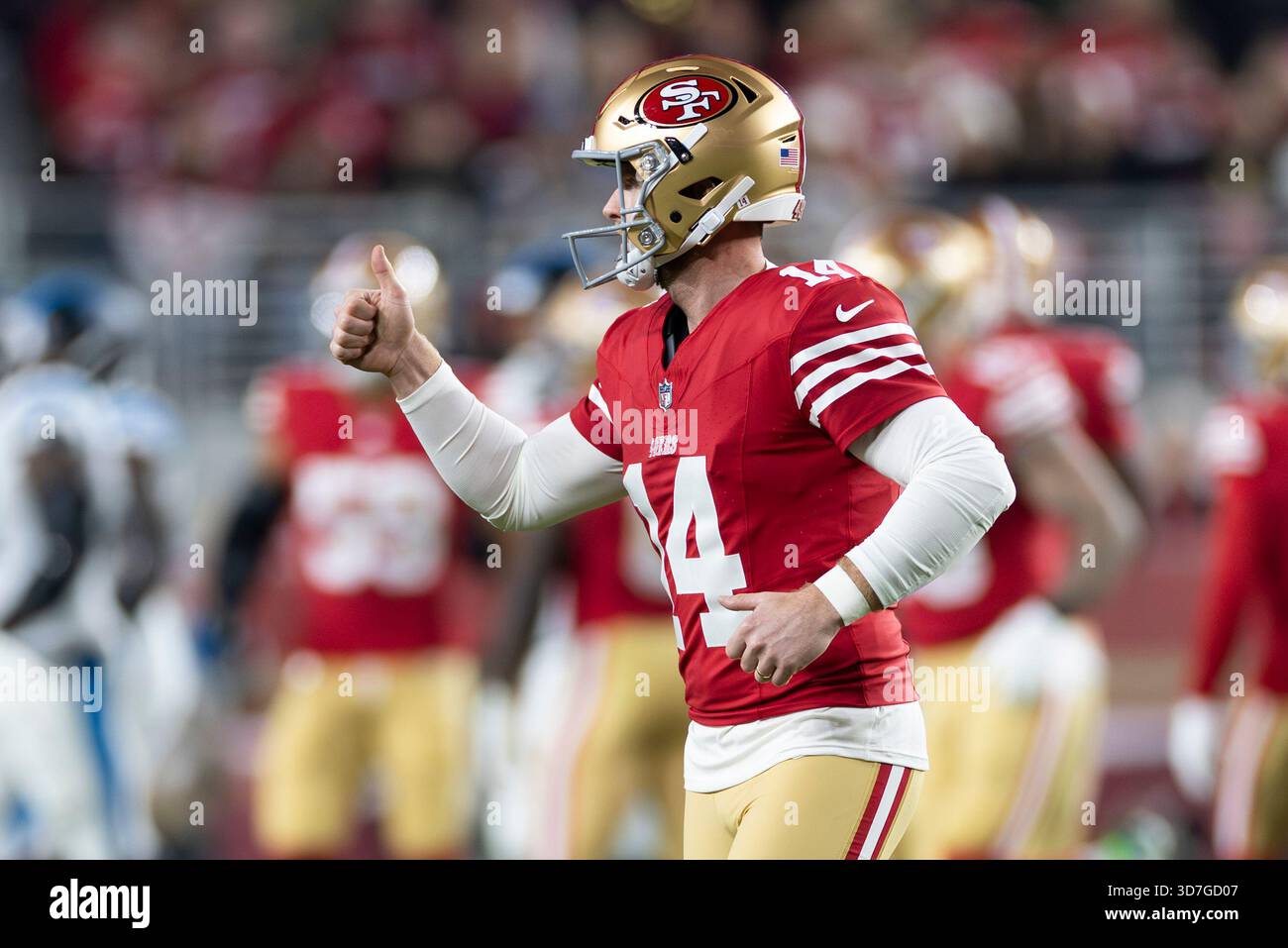Nov 24, 2025; Santa Clara, California, USA; San Francisco 49ers place ...