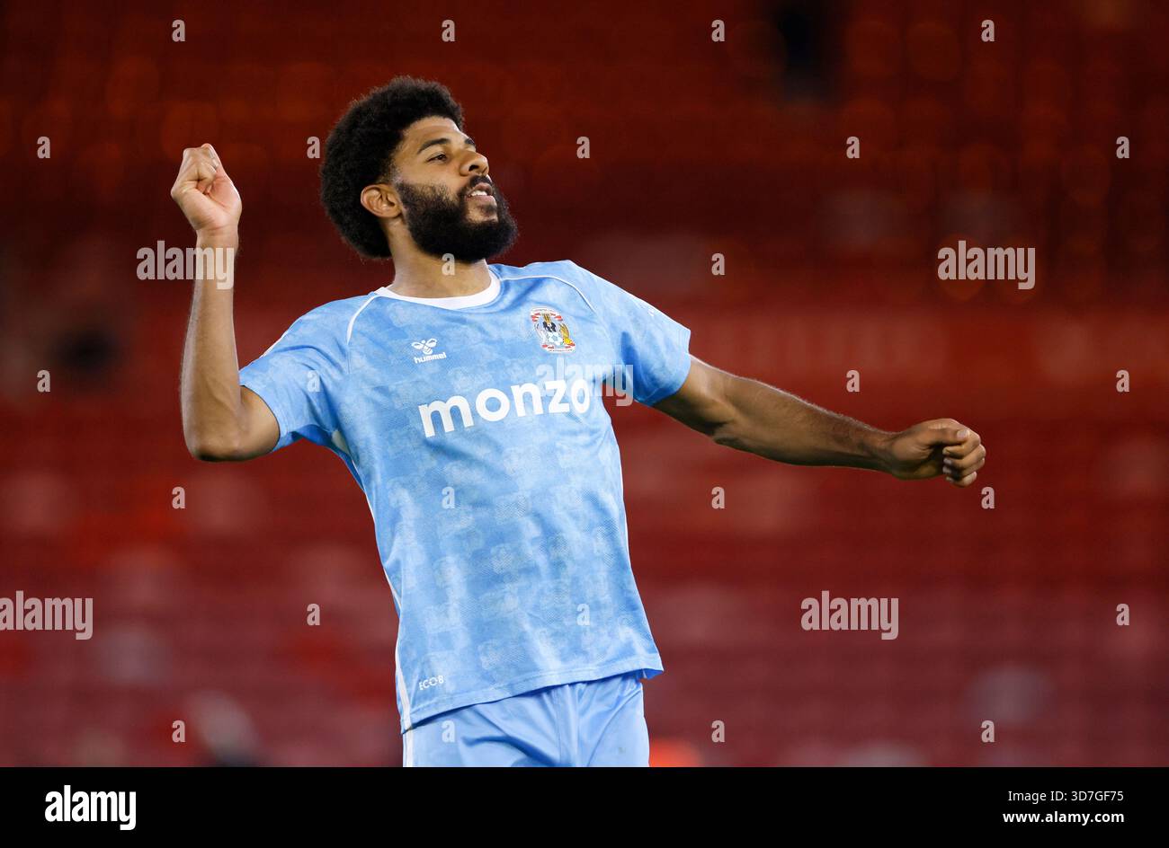 Coventry City's Ellis Simms celebrates after the Sky Bet Championship ...