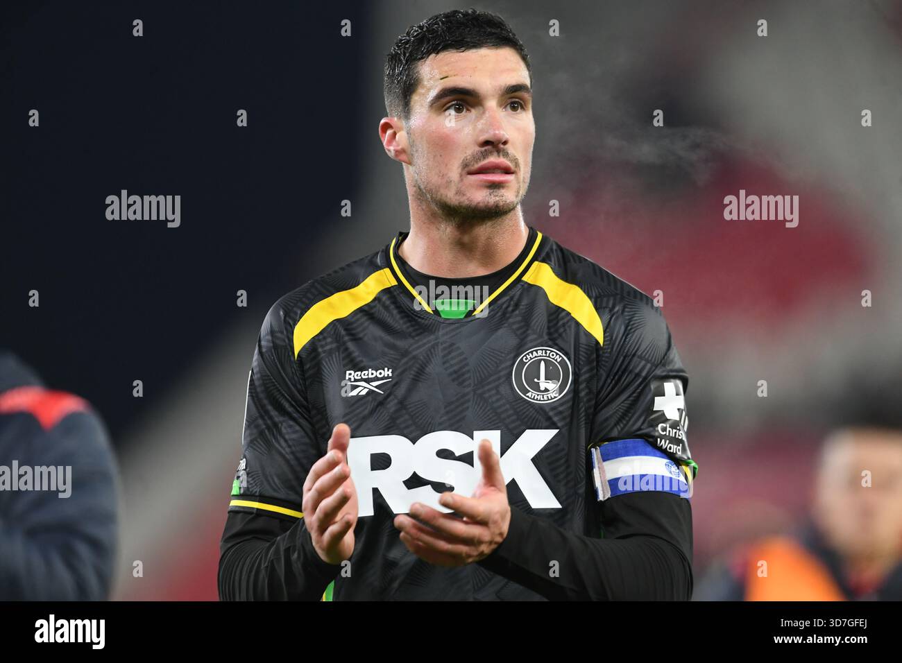 Stoke-on-Trent, England. 25th Nov 2025. Lloyd Jones after the Sky Bet ...