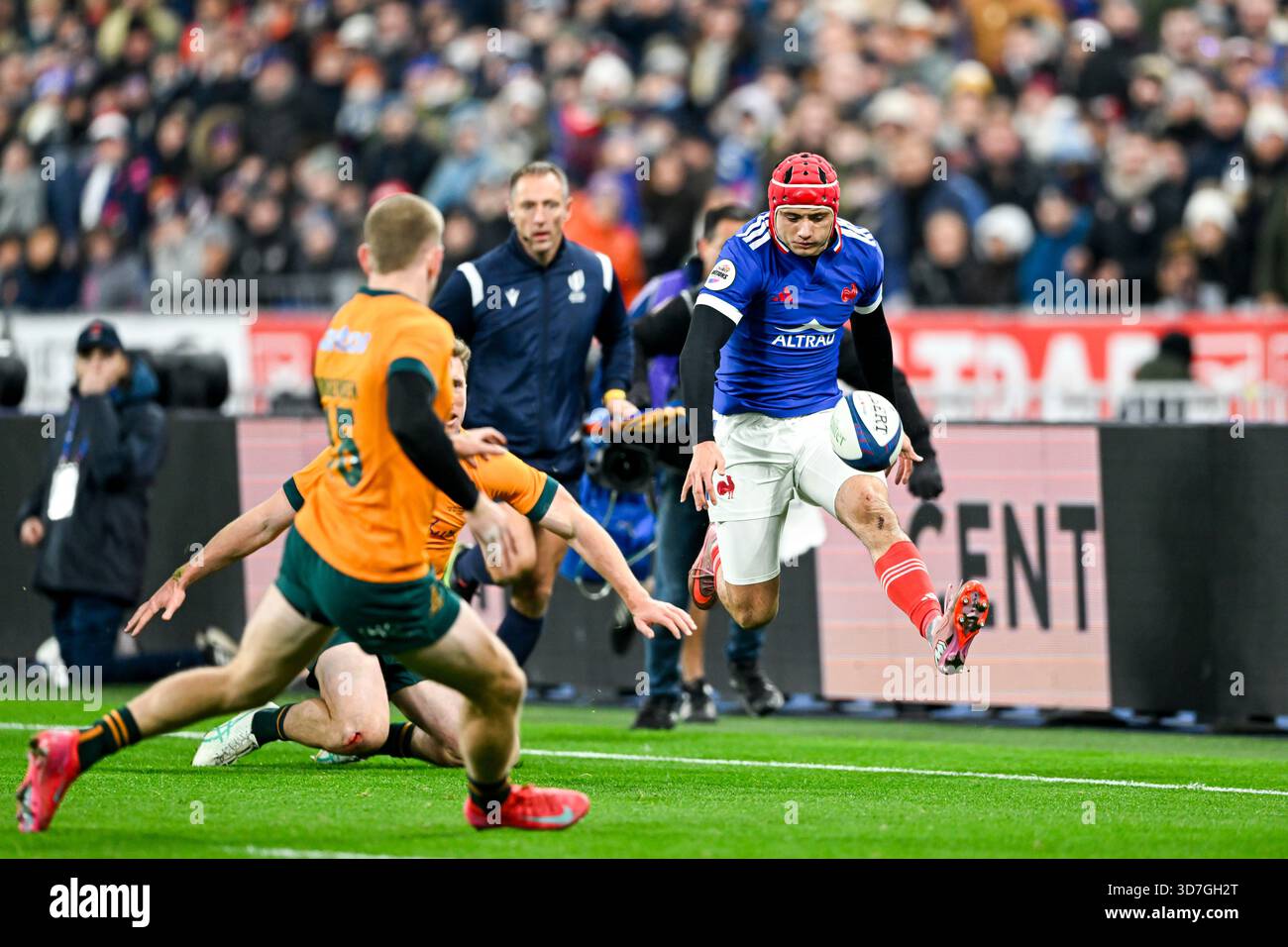 Louis Bielle-Biarrey during the Quilter Nations Series rugby union ...