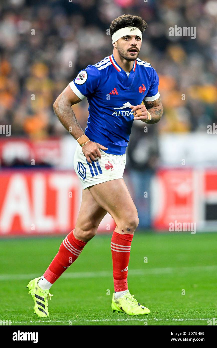 Romain Ntamack during the Quilter Nations Series rugby union match ...