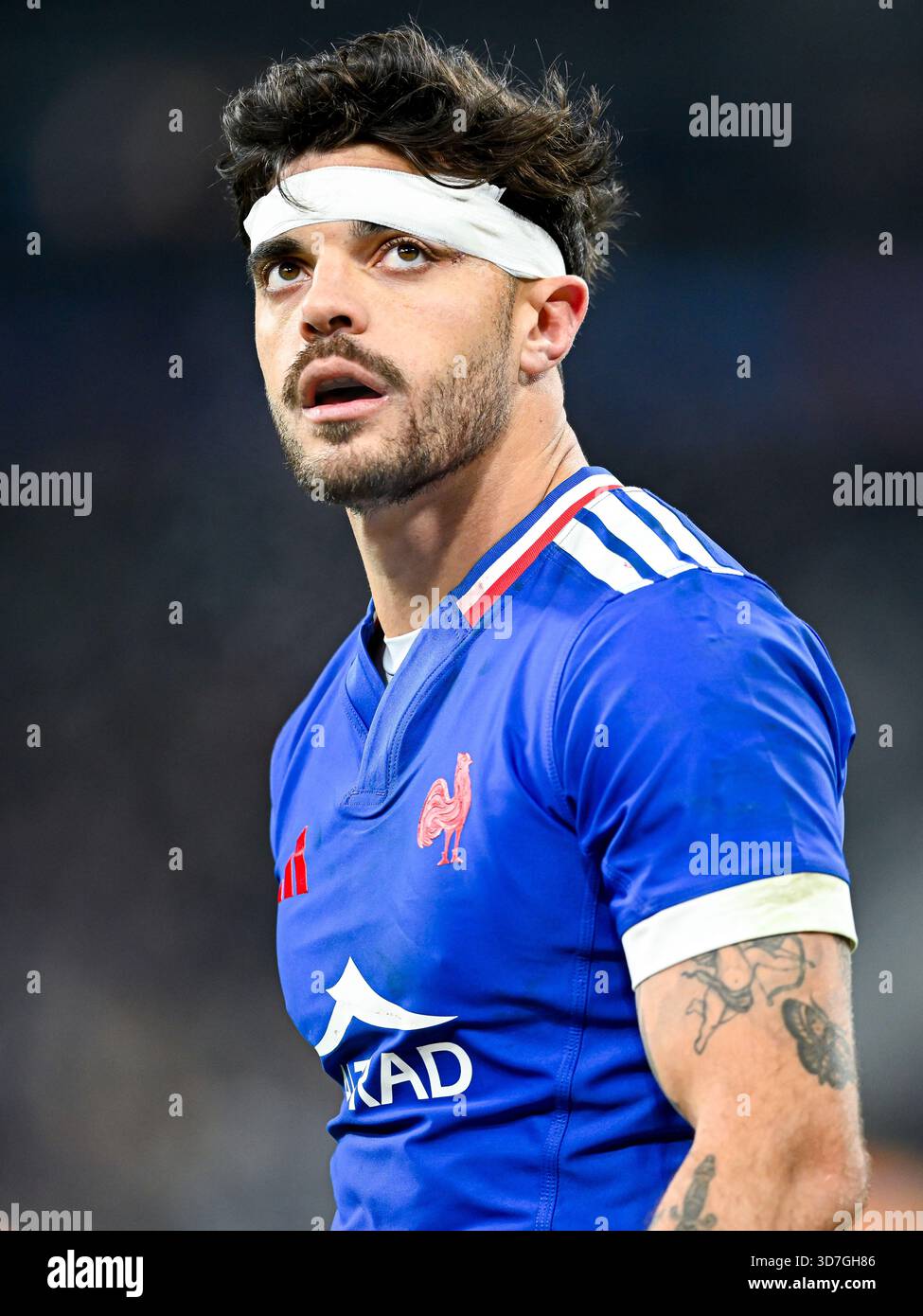 Romain Ntamack during the Quilter Nations Series rugby union match ...