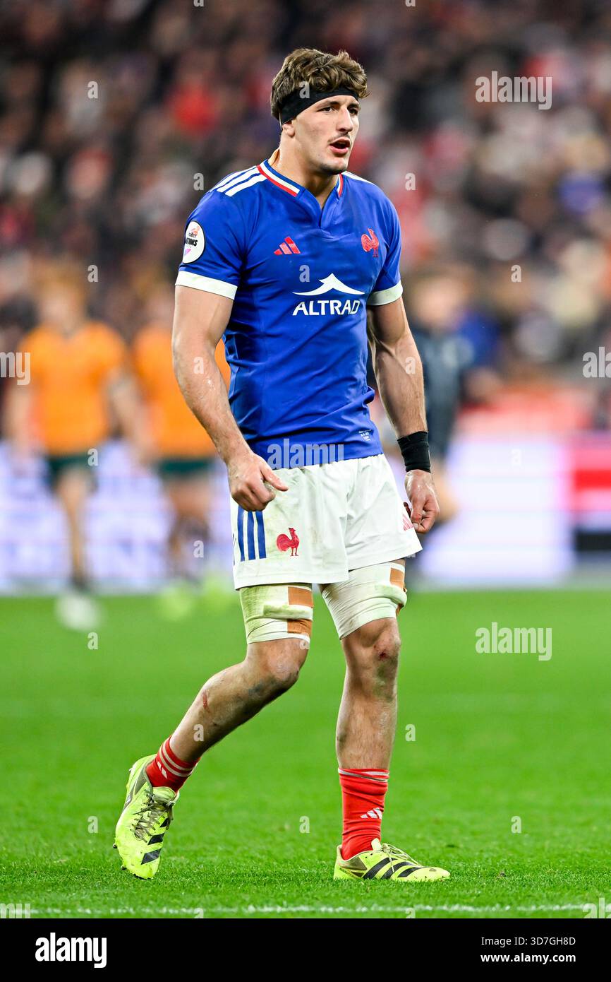 Oscar Jegou during the Quilter Nations Series rugby union match France ...