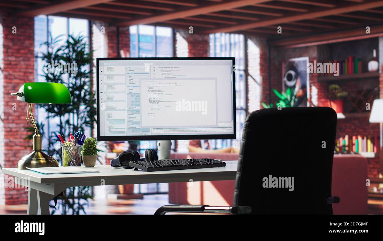 Modern loft desktop monitor ready hi-res stock photography and images ...