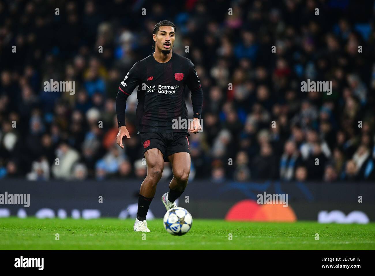 Loic Bade of Bayer Leverkusen during the Manchester City v Bayer 04 ...