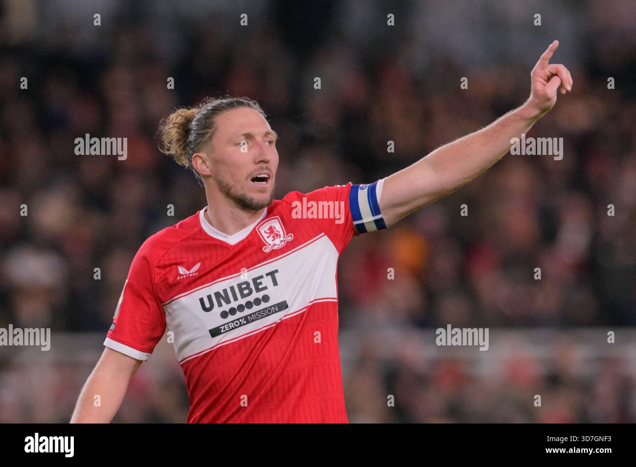 Luke Ayling of Middlesbrough FC during the Sky Bet Championship match ...