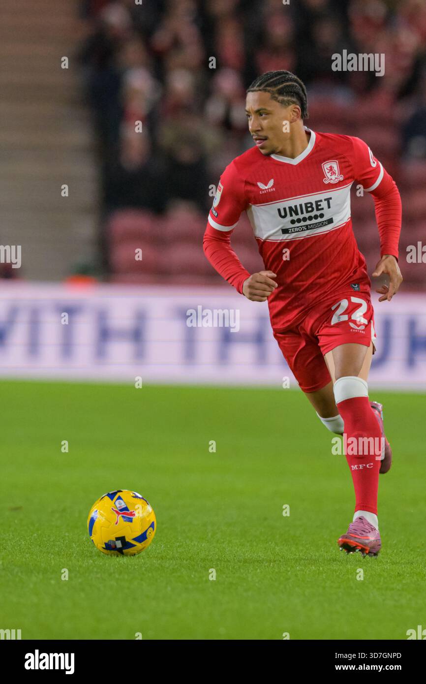 Samuel Silvera of Middlesbrough FC during the Sky Bet Championship ...