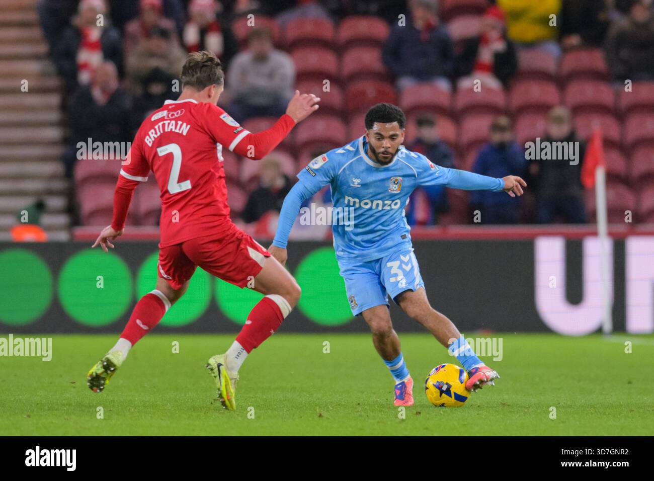 Jay Dasilva of Coventry City during the Sky Bet Championship match ...