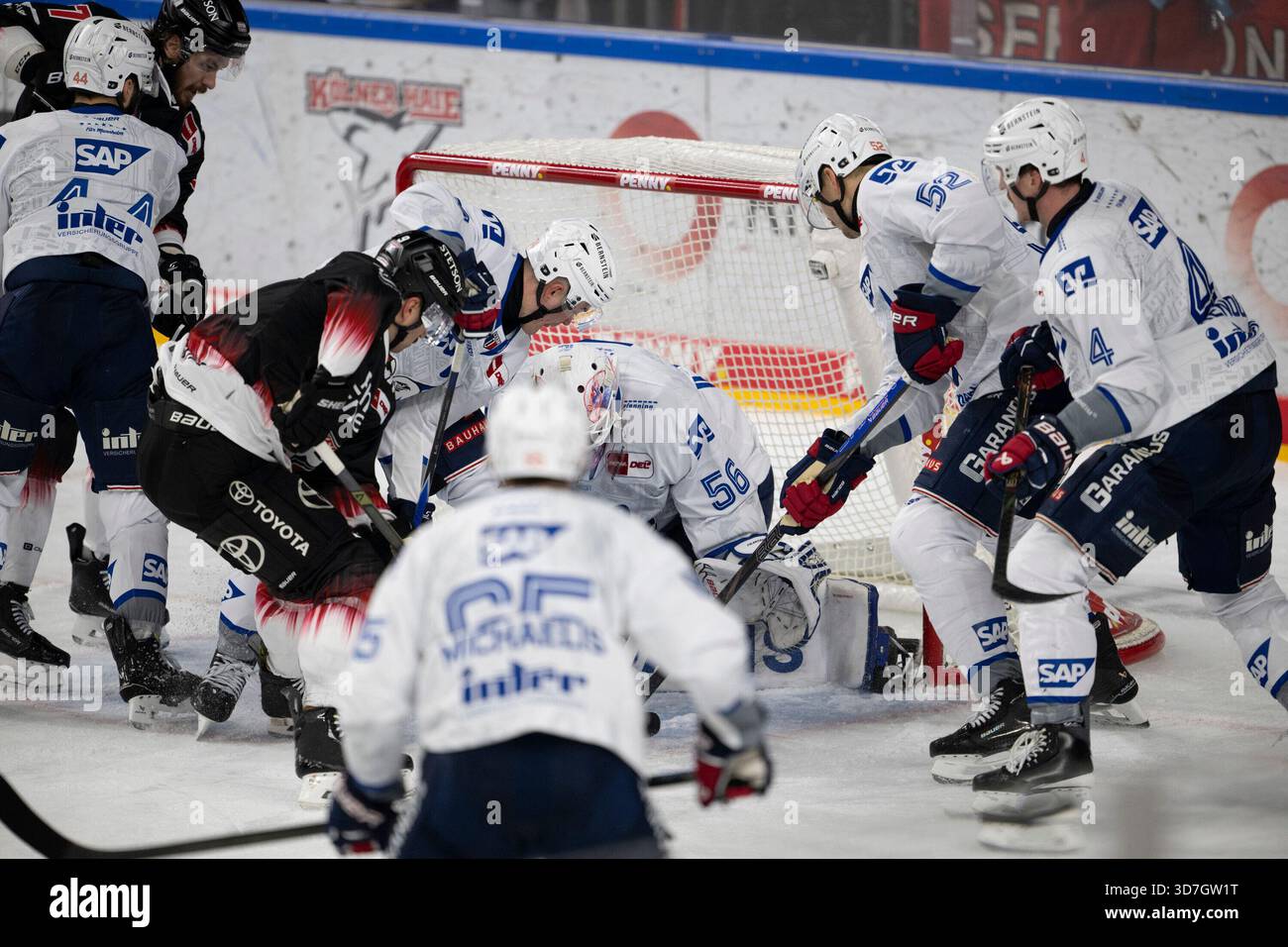 Maxi Kammerer (Cologne Sharks, Forward, #9); Maximilian Franzreb (Adler ...