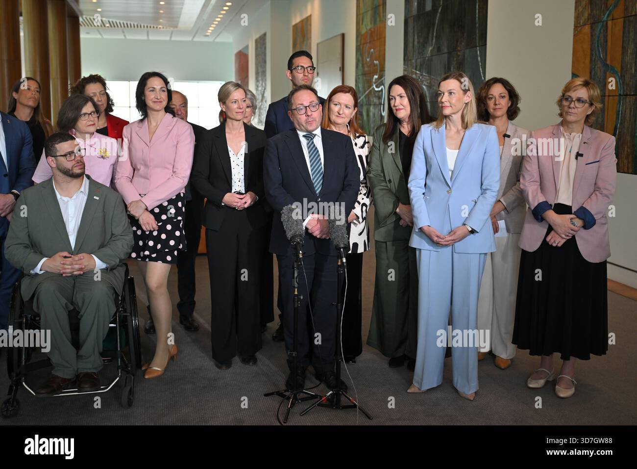 Assistant Treasurer Daniel Mulino with Labor and cross bench members ...