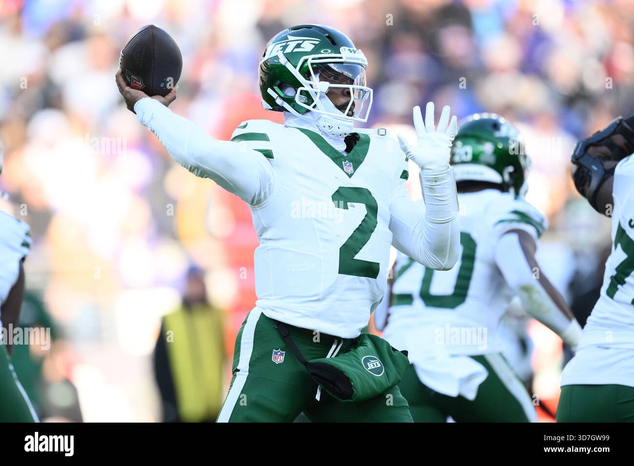 New York Jets quarterback Tyrod Taylor (2) in action during the second ...