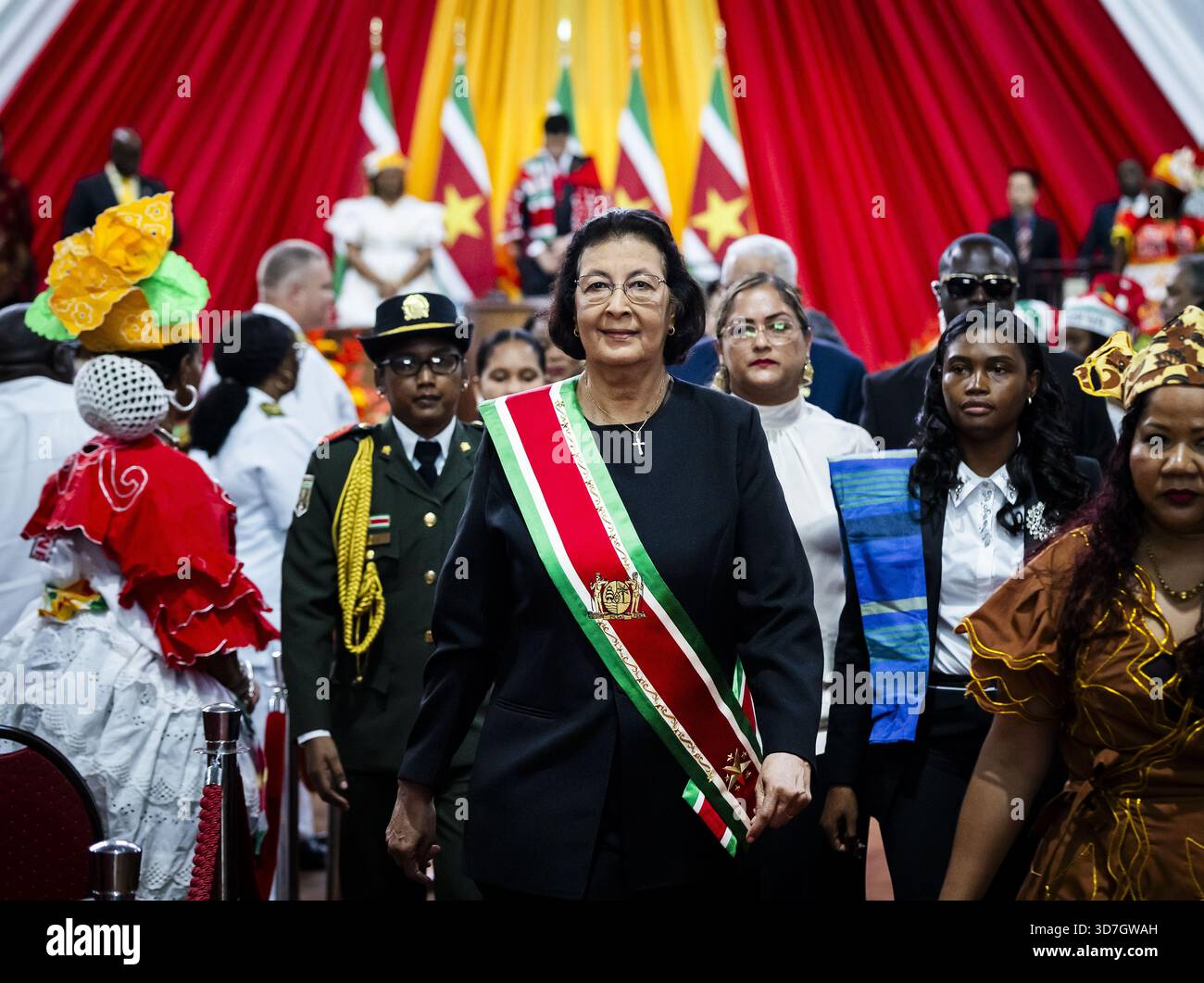 PARAMARIBO – Surinamese President Jennifer Geerlings-Simons at the ...