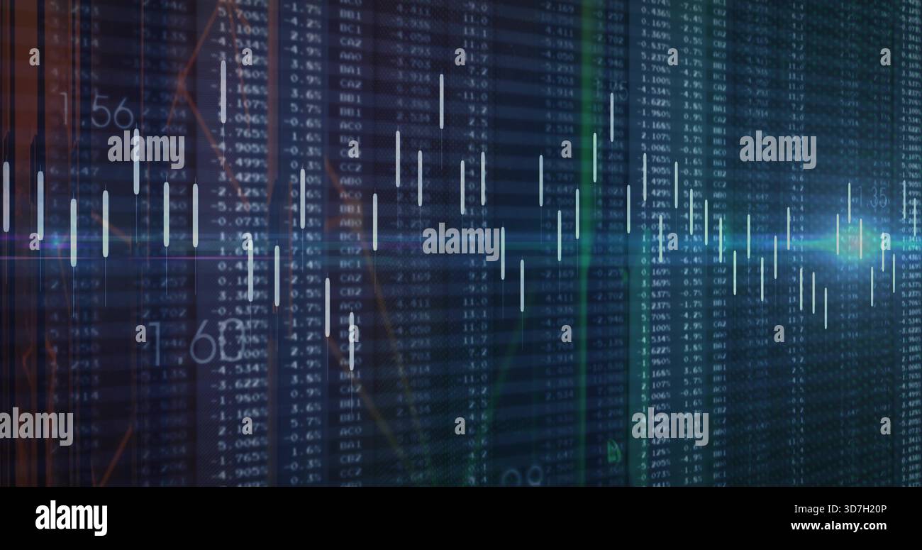 Showing layered market data hi-res stock photography and images - Alamy