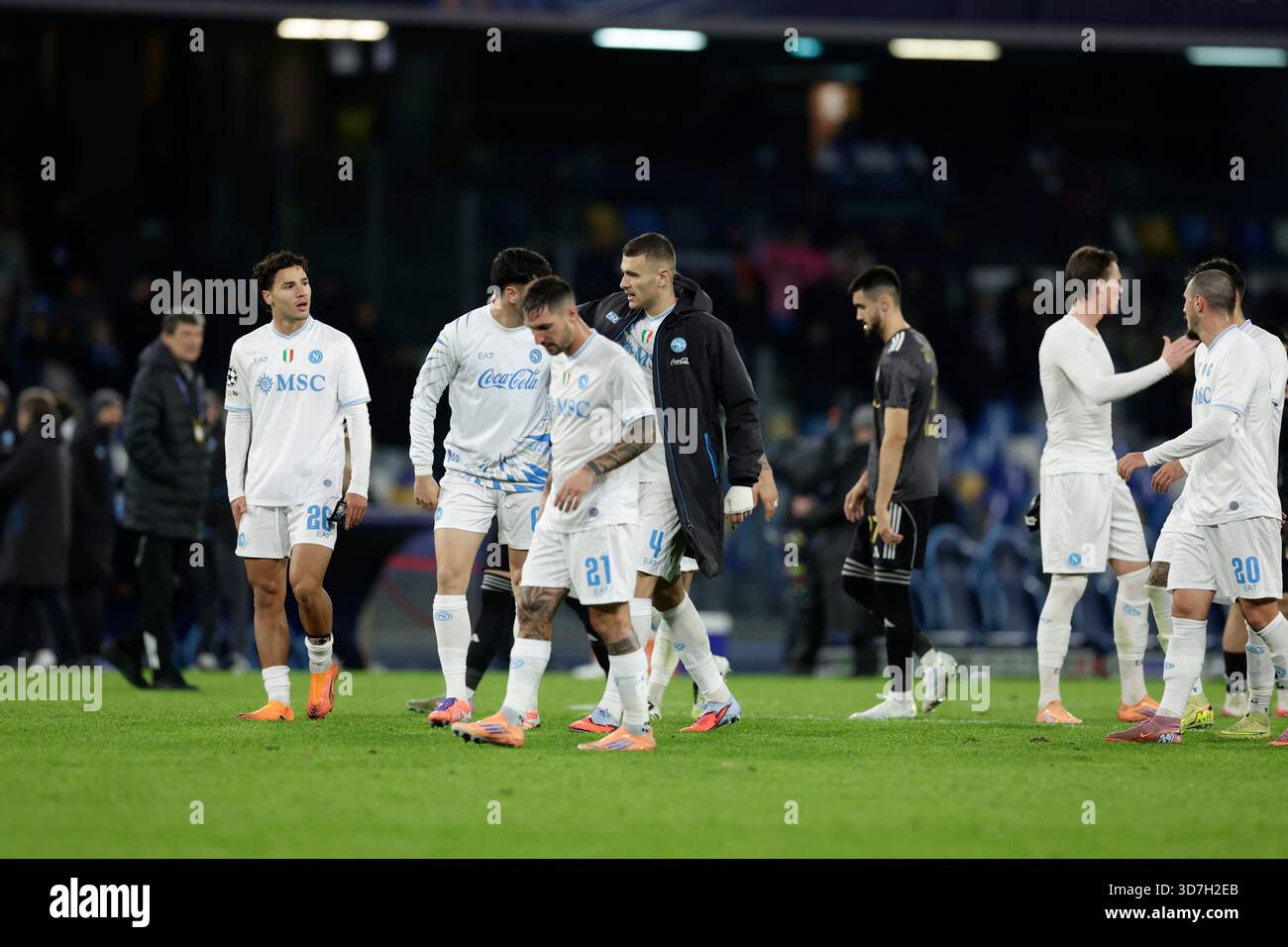 Ssc napoli celebrate victory match during match UEFA Champions League ...