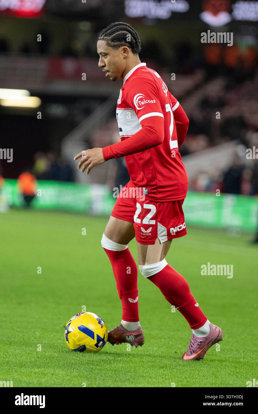 Samuel Silvera of Middlesbrough during the Sky Bet Championship match ...