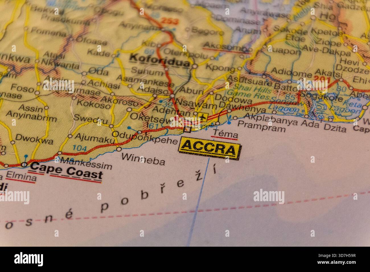 Map of accra hi-res stock photography and images - Alamy