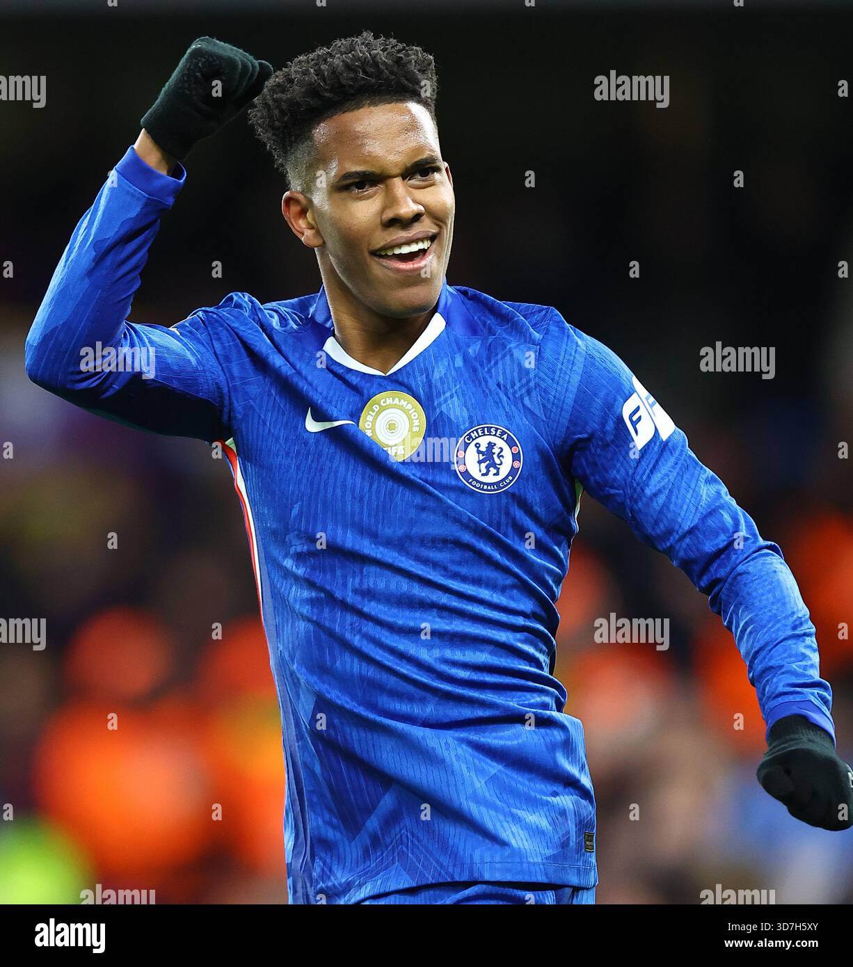 Estevao of Chelsea celebrates scoring his sides second goal during ...
