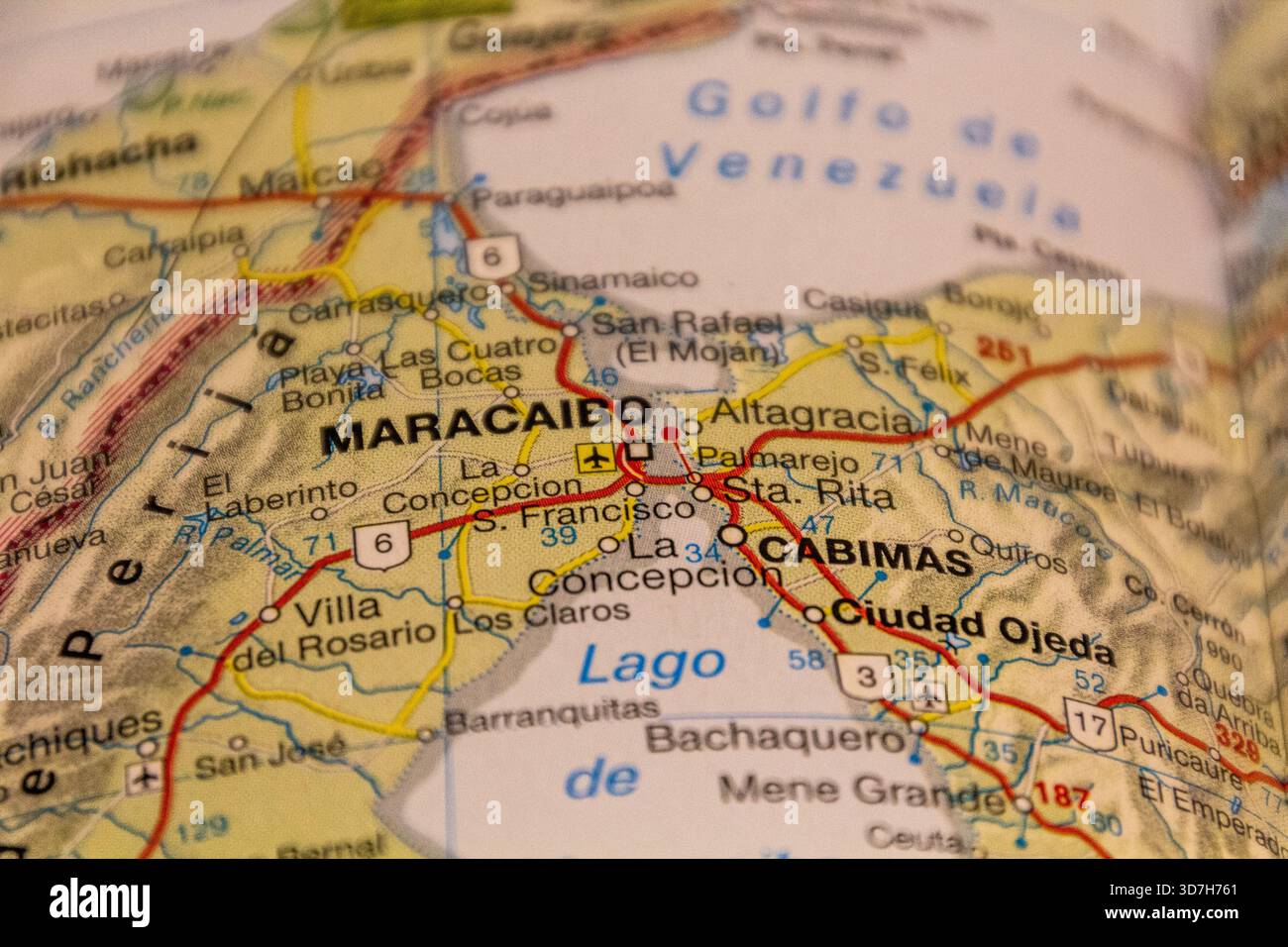 Maracaibo venezuela road map hi-res stock photography and images - Alamy