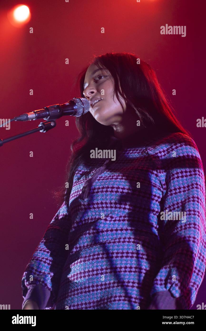 London, United Kingdom. 25h November 2025. Singer Lily Fontaine fronts ...