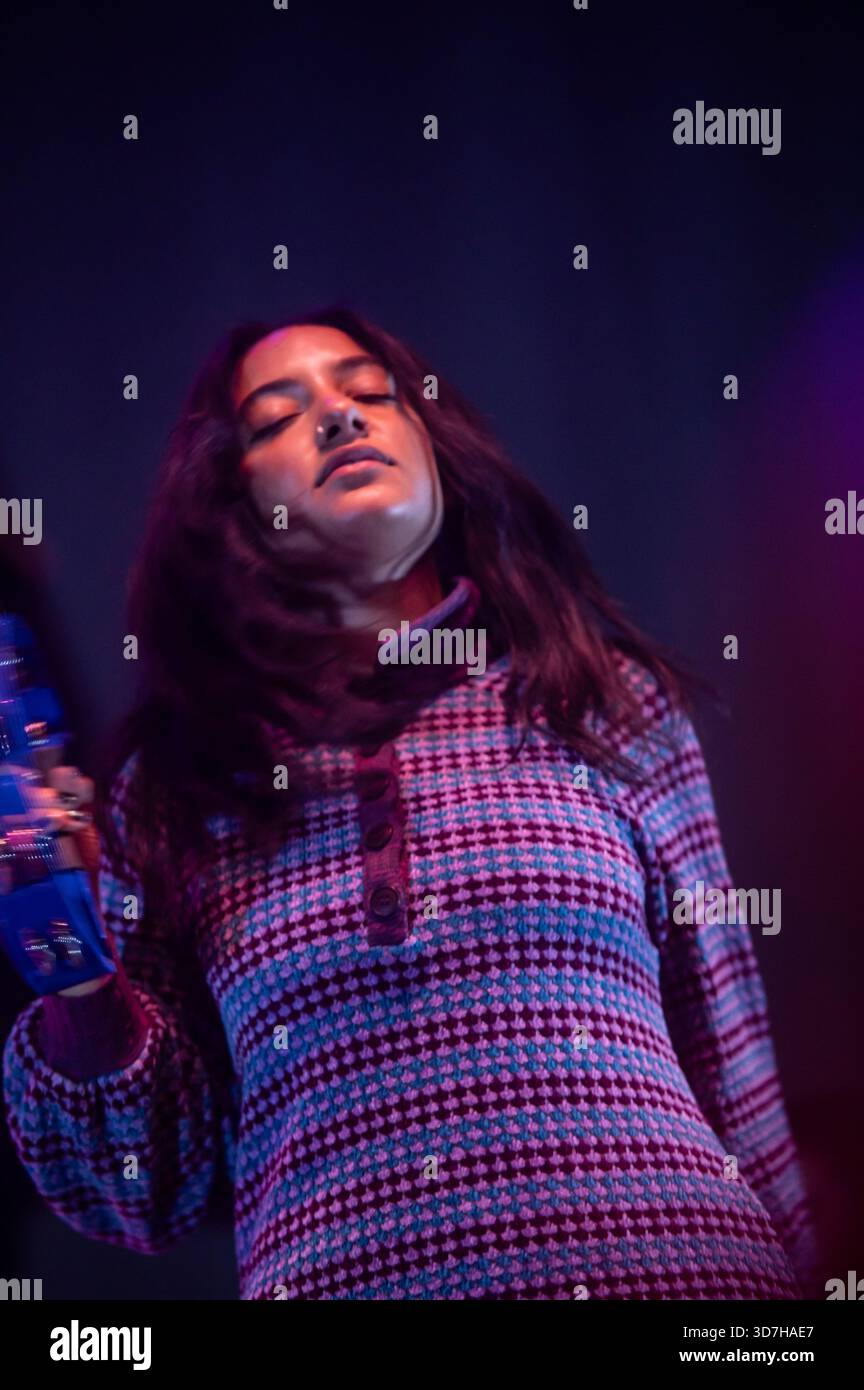 London, United Kingdom. 25h November 2025. Singer Lily Fontaine fronts ...
