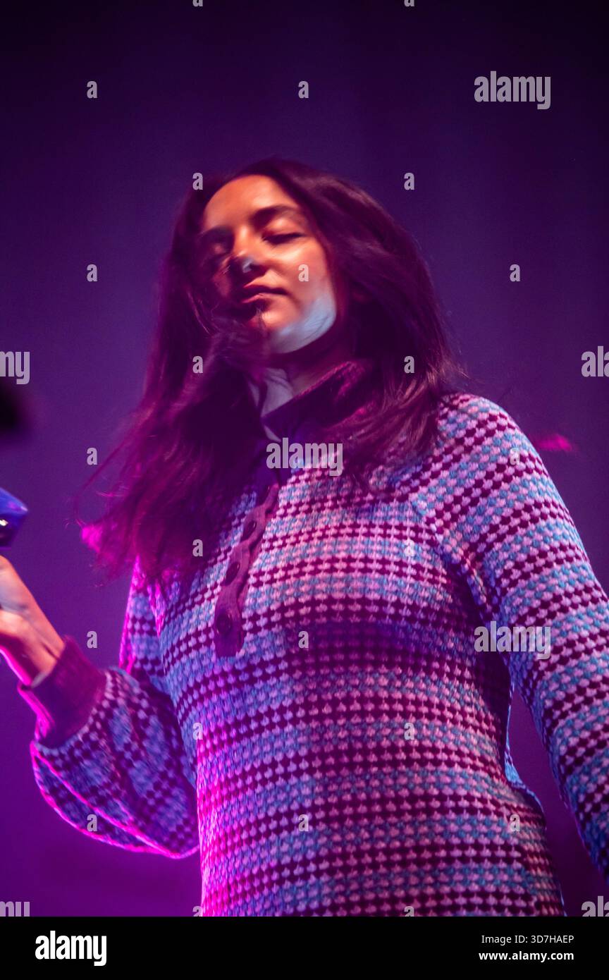 London, United Kingdom. 25h November 2025. Singer Lily Fontaine fronts ...