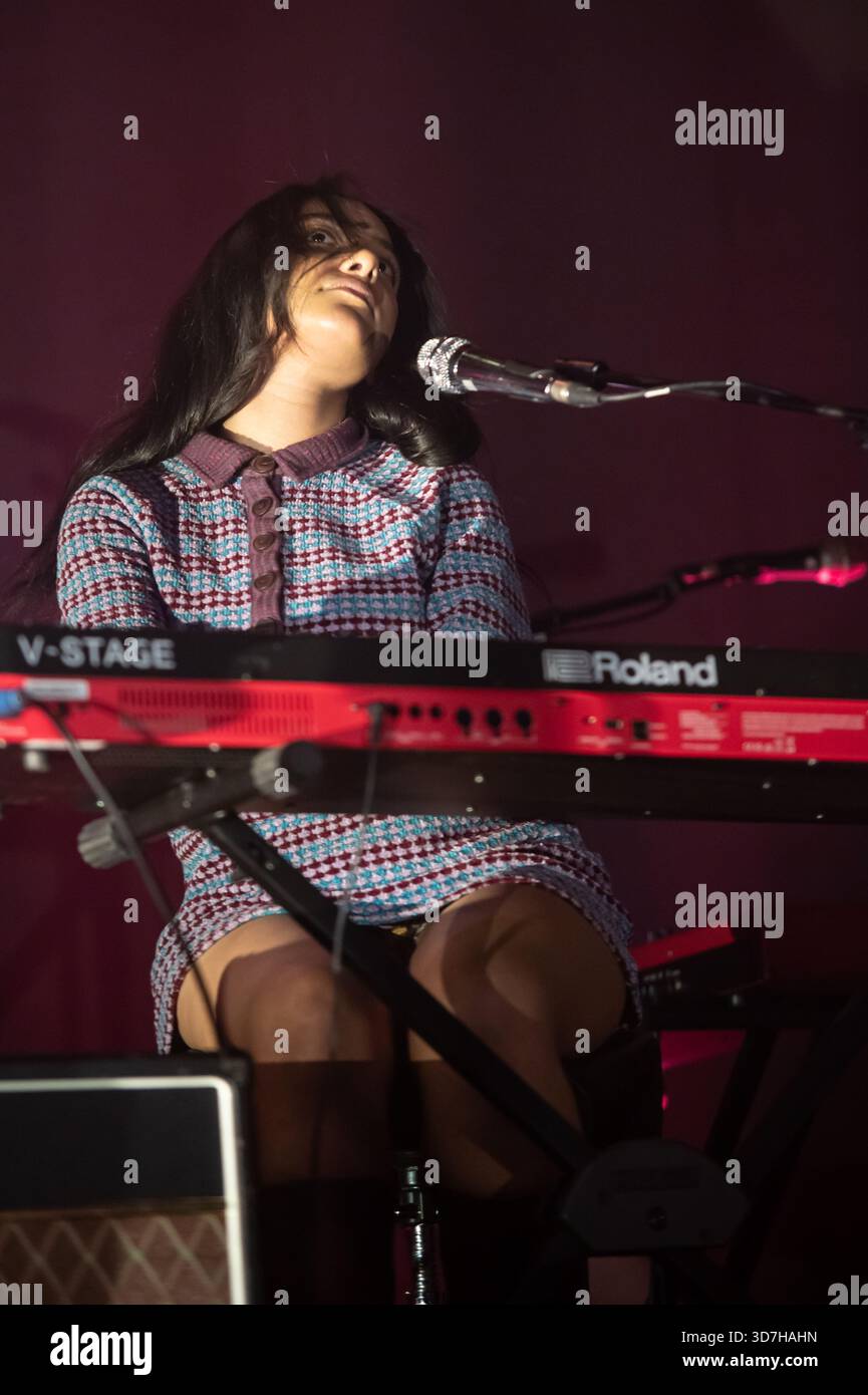 London, United Kingdom. 25h November 2025. Singer Lily Fontaine fronts ...