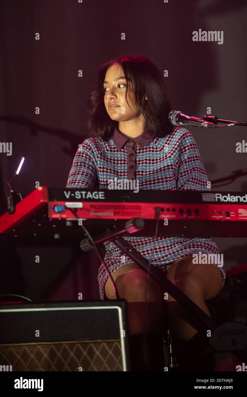 London, United Kingdom. 25h November 2025. Singer Lily Fontaine fronts ...