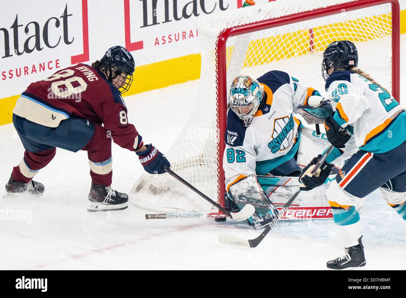CORRECTS MONTREAL PLAYER TO New York Sirens goaltender Kayle Osborne ...