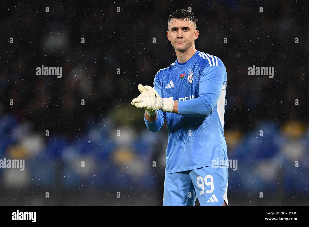 Mateusz Kochalski of Qarabag F.K. is in action during the UEFA ...