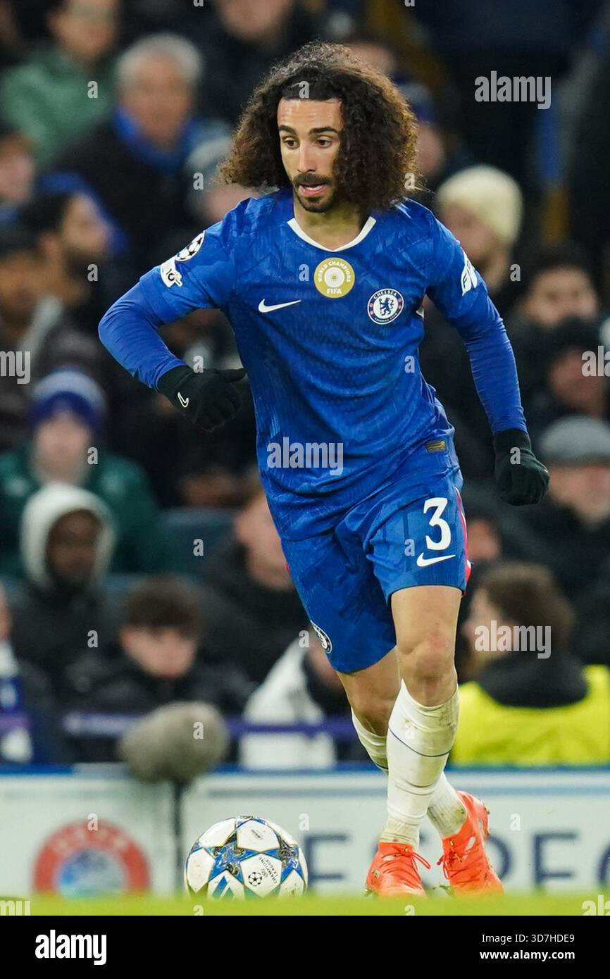 Marc Cucurella of Chelsea during the Chelsea v FC Barcelona UEFA ...