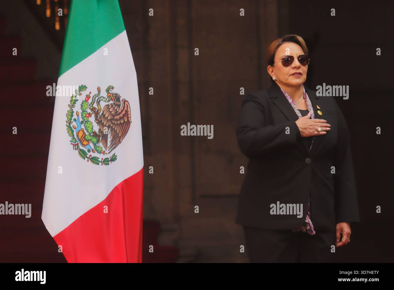 President of Honduras, Xiomara Castro during the official welcoming ...