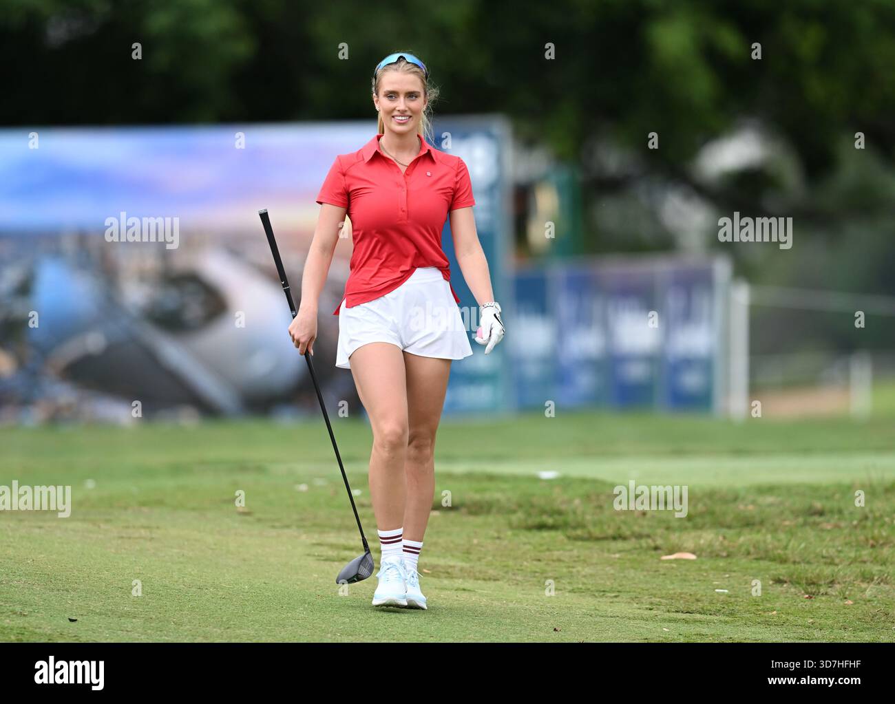 Grace Hayden is seen playing during the pro-am before the Australian ...
