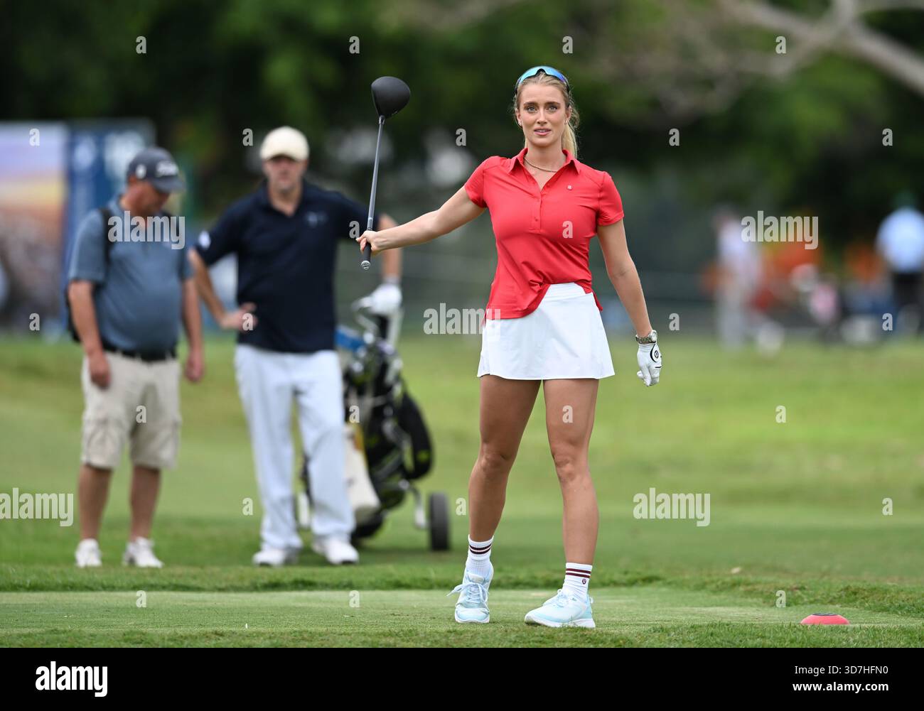 Grace Hayden is seen playing during the pro-am before the Australian ...