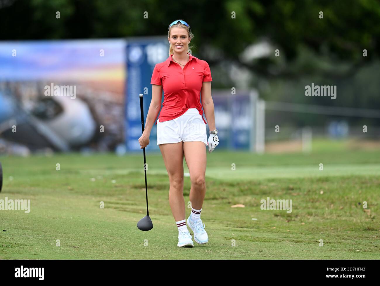 Grace Hayden is seen playing during the pro-am before the Australian ...