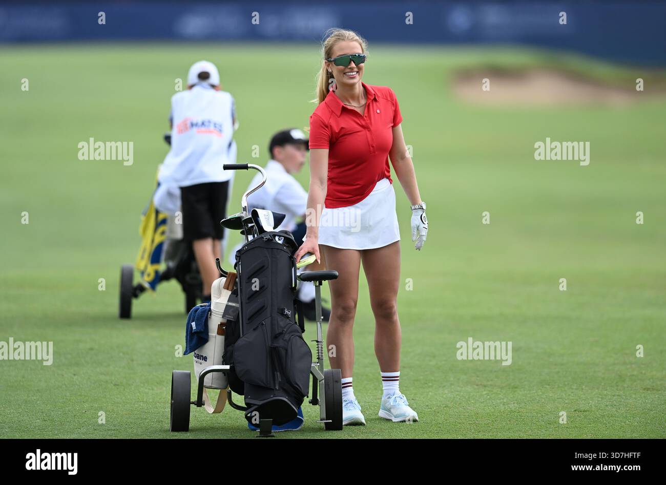 Grace Hayden is seen playing during the pro-am before the Australian ...