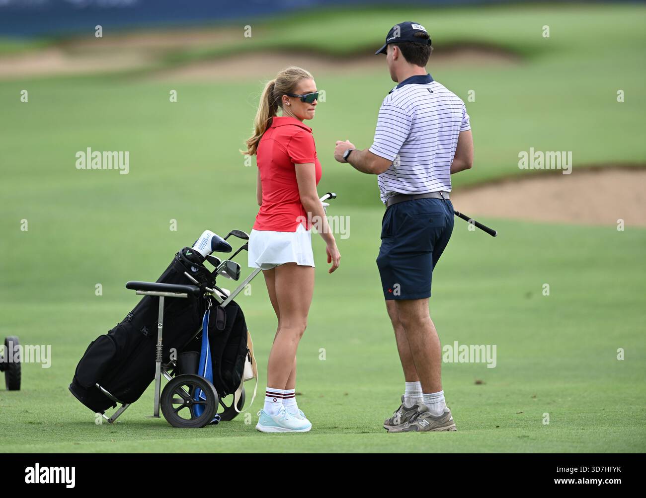Grace Hayden is seen playing during the pro-am before the Australian ...