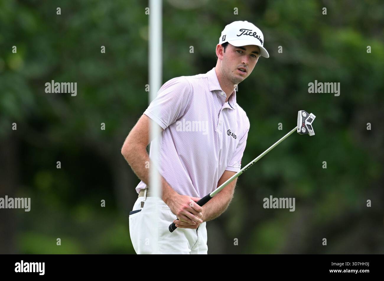 Elvis Smylie of Australia in action during the pro-am before the ...