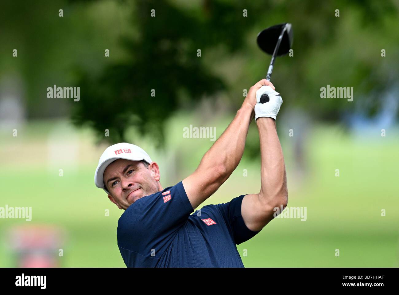 Adam Scott of Australia in action during the pro-am before the ...