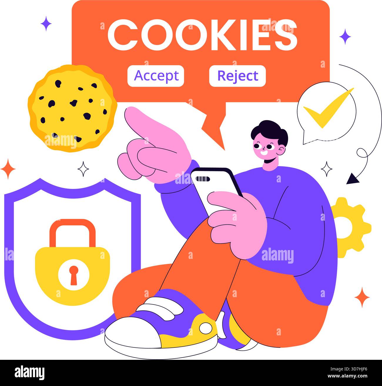 Internet activities Stock Vector Images - Alamy