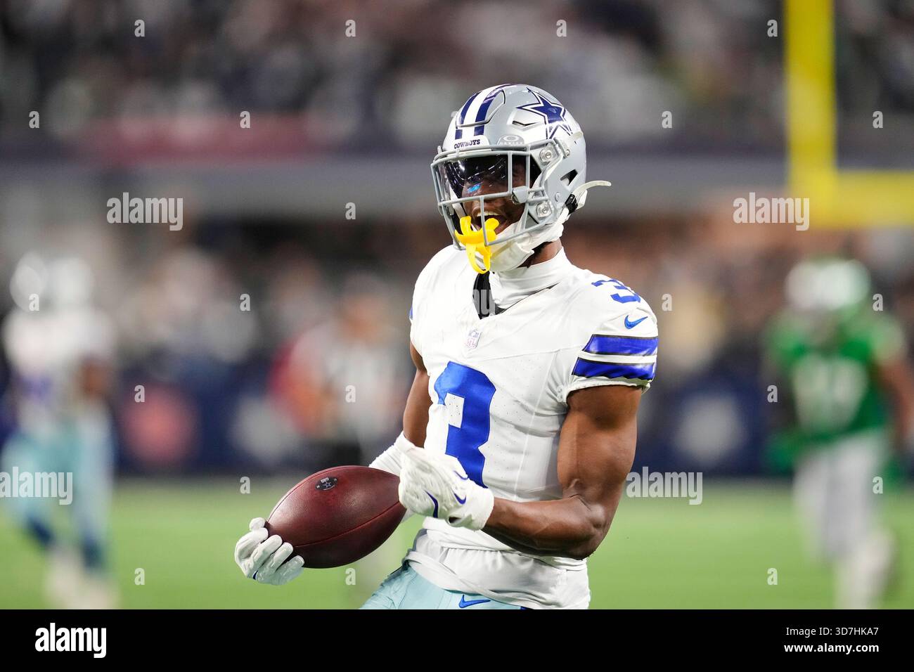 Dallas Cowboys' George Pickens celebrates his touchdown catch during an ...
