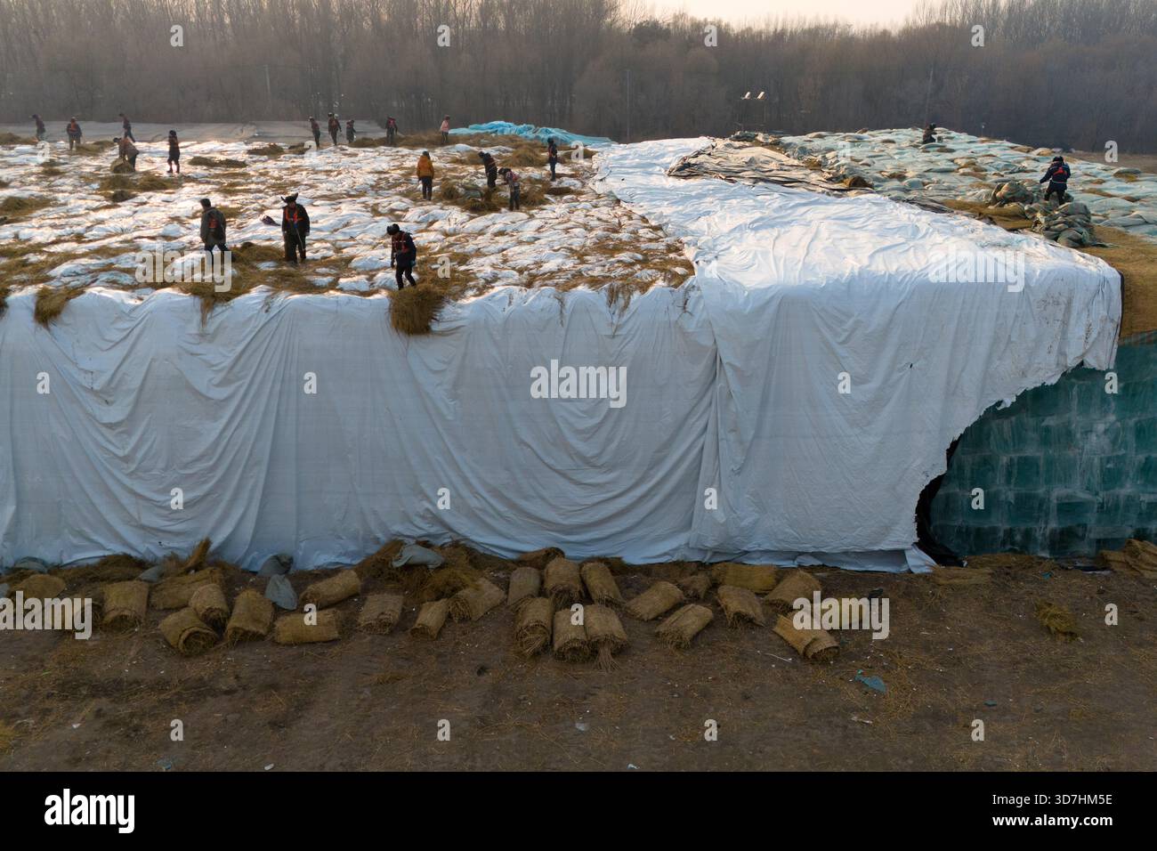The 27th harbin ice and snow world 200000 cubic meters hi-res stock ...