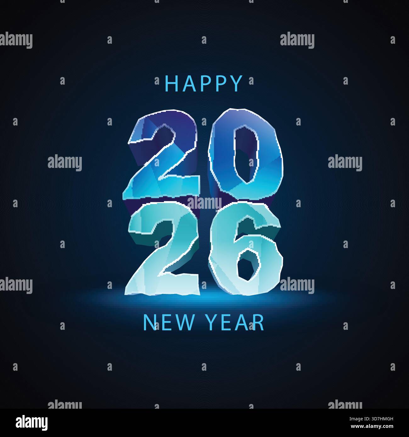 3d 2026 future year concept hi-res stock photography and images - Alamy
