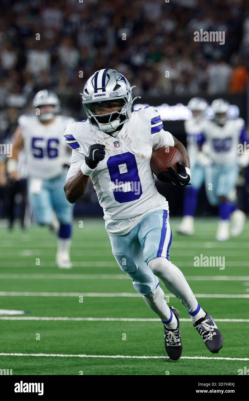Dallas Cowboys wide receiver KaVontae Turpin (9) carries the ball after ...