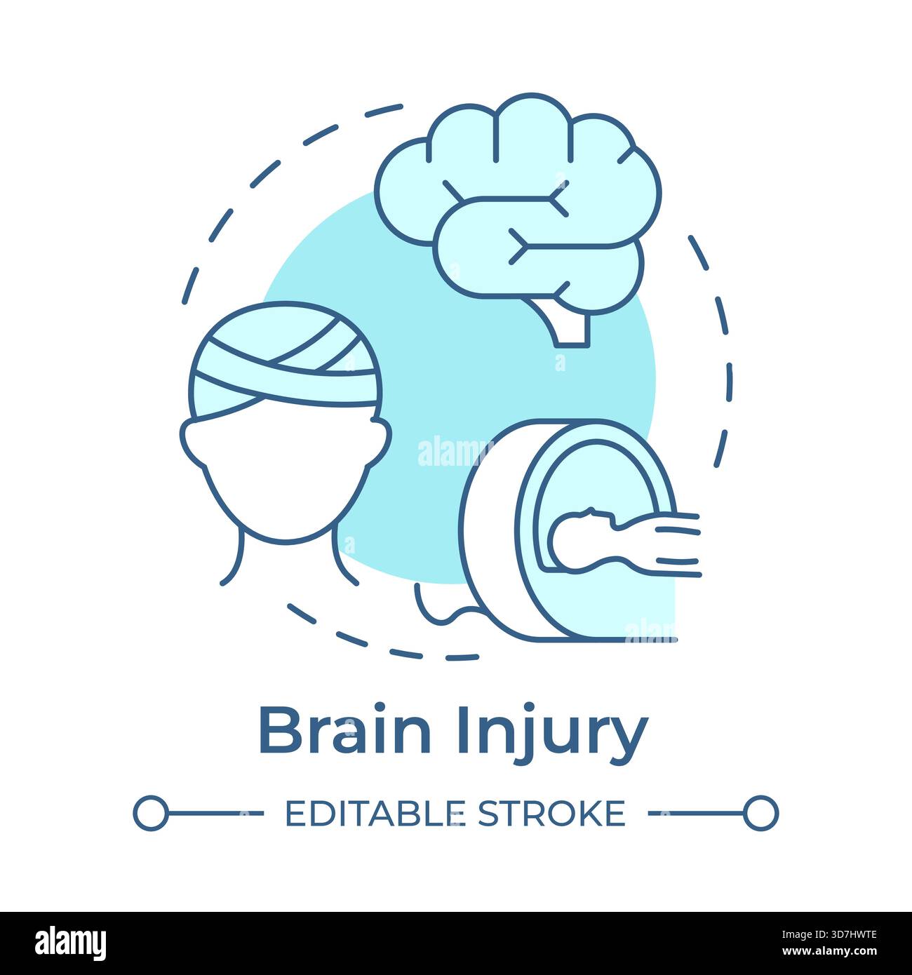 Mri brain abstract concept Stock Vector Images - Alamy