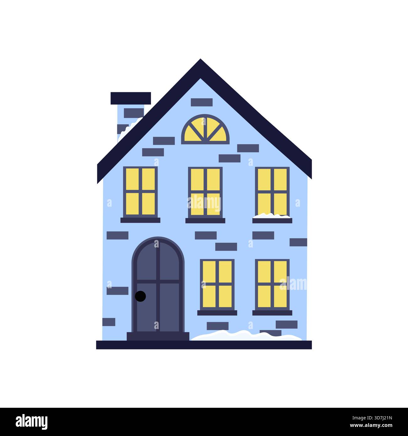 Colorful lights on snow Stock Vector Images - Alamy