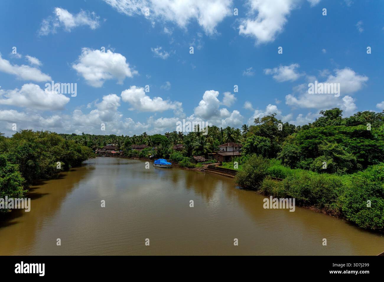 The Mandovi River in old Goa, India Stock Photo - Alamy
