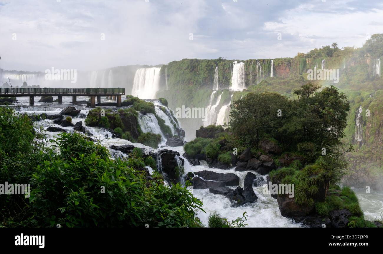 Iguazu Falls, From the Brazilian Side Stock Photo - Alamy